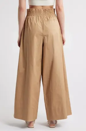 Solid & Striped Twyla Wide Leg Pants - Camel