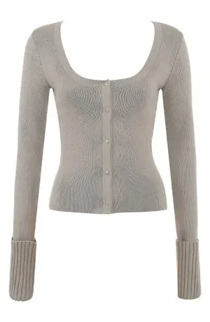 House Of Cb Chunky Cuff Cardigan