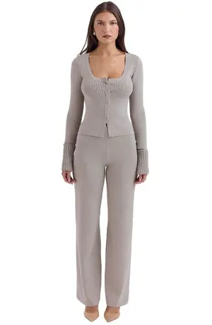 House Of Cb Chunky Cuff Cardigan