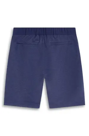 Bugatchi Soft Touch Knit Pintuck Shorts - Navy