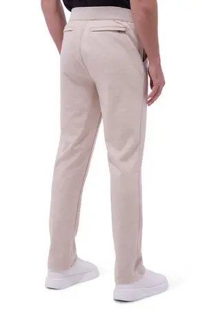 Bugatchi Soft Touch Knit Pintuck Pants - Sand