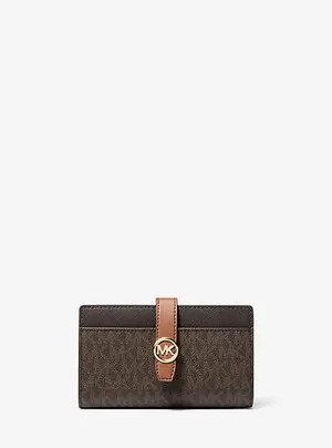 Michael Kors Greenwich Medium Signature Logo Wallet