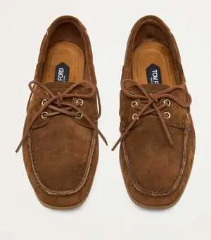 TOM FORD Nubuck Leather Boat Shoes