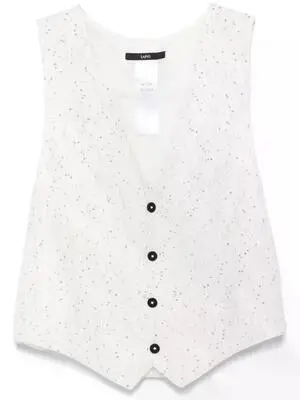 SAPIO Nº12a Waistcoat - White