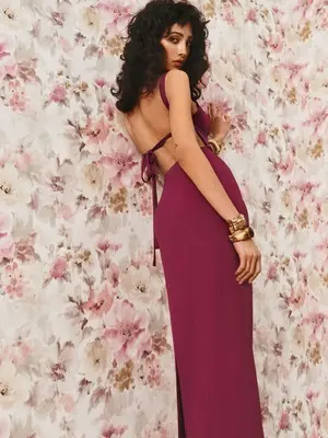 REFORMATION Chime Maxi Dress Beet