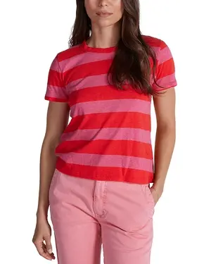 ASKK NY Striped Tee - Pink/red Stripe