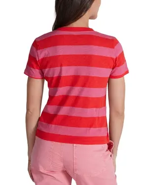 ASKK NY Striped Tee - Pink/red Stripe