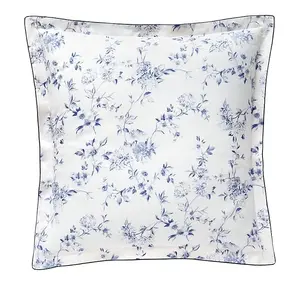 ANNE DE SOLENE Malacca Euro Sham - Blue On White
