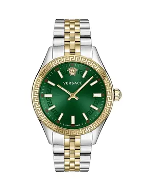 Versace Hellenyium Bracelet Watch 36mm - Green/two Tone