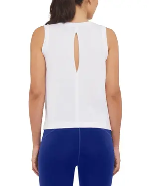 Spanx Supernaturals Flow Crewneck Tank Top - Vivid White