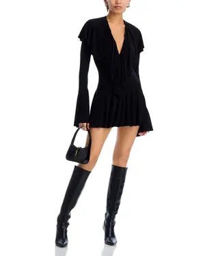 Norma Kamali Bodysuit Mini Dress - Black