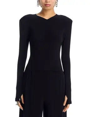 Norma Kamali Long Sleeve Top