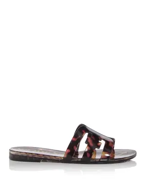Sam Edelman Bay Jelly Slide Sandals - Tortoise