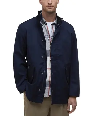 Barbour City Chelsea Regular Fit Waterproof Jacket - Navy/bleached Pine