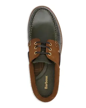 Barbour Deck Boat Shoes - Olive