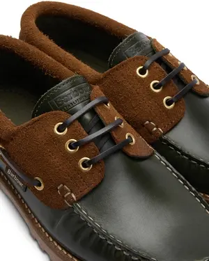 Barbour Deck Boat Shoes - Olive