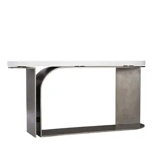 UNIVERSAL Bernhardt Catalina Console Table - Brown/white
