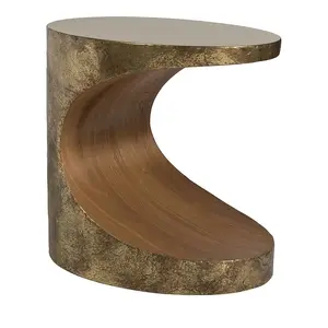 ARTISTICA Thornton Oval Side Table - Brass