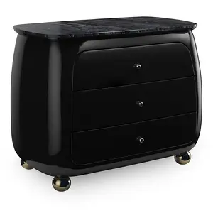 CARACOLE Cabochon Nightstand - Black