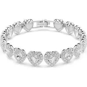 SWAROVSKI X Ariana Grande Angelic Heart Bracelet - White/ Silver