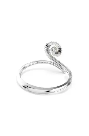 SWAROVSKI Treble Clef Bangle - White/ Silver