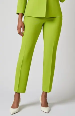 KASPER Flat Front Slim Pants