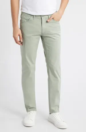 BRAX Chuck Modern Fit Marathon Cotton Stretch Twill Pants - Mint