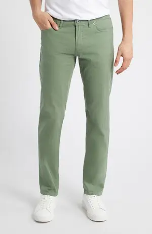 BRAX Chuck Modern Fit Marathon Cotton Stretch Twill Pants - Thyme
