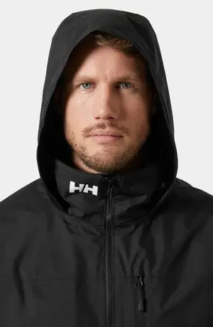 Helly Hansen Hooded Waterproof Sailing Jacket - Black