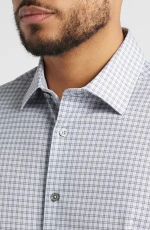 Bugatchi James Ooohcotton® Button-up Shirt - Platinum
