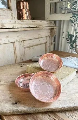 COPPERMILL KITCHEN Vintage Inspired Ring Dish Scroll