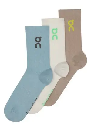 On 3-pack Logo Quarter Socks - Desert/wash