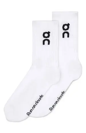 On 3-pack Logo Quarter Socks - White