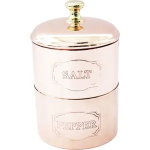 COPPERMILL KITCHEN Vintage Inspired Salt & Pepper Cellar - Copper