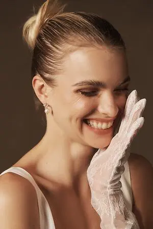 Nadri Blair Pearl Drop Stud Earrings