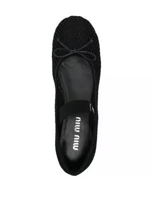 Miu Miu Mesh Design Ballerinas