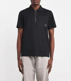 Moose Knuckles Cotton Dalon Chest Pocket Polo Shirt
