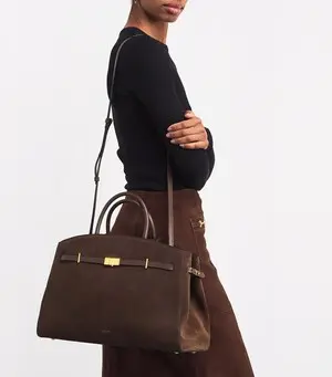 DEMELLIER Suede New York Top-handle Bag