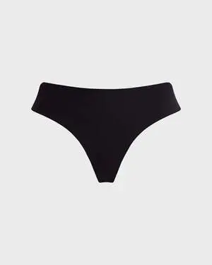 Vilebrequin Mid-rise Bikini Bottom - Black