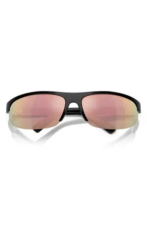 Miu Miu 70mm Oversized Oval Sunglasses - Black