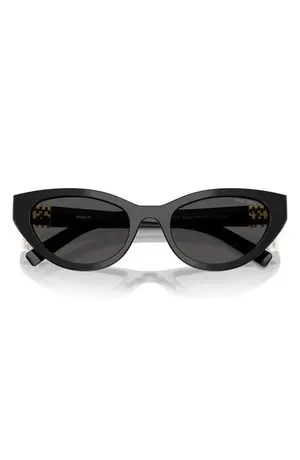 Miu Miu Miu Miu 54mm Butterfly Sunglasses Black