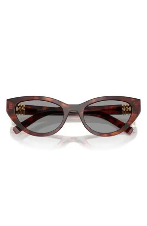 Miu Miu 54mm Butterfly Sunglasses - Brown/ Grey