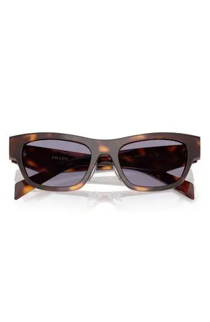 Prada 53mm Butterfly Sunglasses