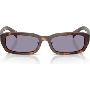 Prada 55mm Rectangular Sunglasses - Grey