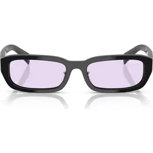 Prada 55mm Rectangular Sunglasses - Violet