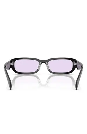 Prada 55mm Rectangular Sunglasses - Violet
