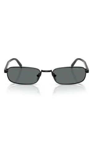 Prada 54mm Rectangular Sunglasses - 1ab5z154 Black