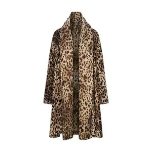 SKIMS X Dolce&gabbana Silk Terry Robe - Leopard