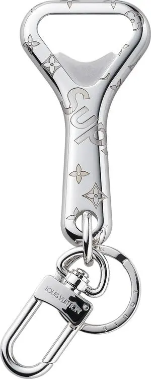 LOUIS VUITTON X Supreme Key Chain - Silver