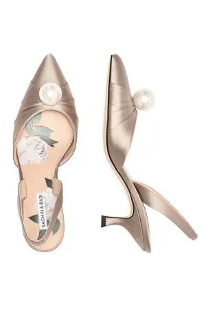 Sachin & Babi Vanderbilt Duchess Satin 2-inch Kitten Heel - Pewter
